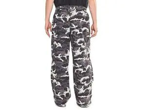 PUMA Woven Camo Print Pants Casual Pants Inky Depths - Blue