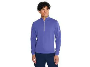 Adidas Upf Lightweight Quarter-zip Pullover Sweater Dual Indigo - Purple