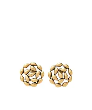 Loro Piana Droplet Flowers Earrings - Ancient Gold