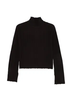 ALYSI Wool Turtle-neck Sweater - Purple