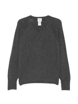 ALYSI Cashmere V-necked Sweater - Grey