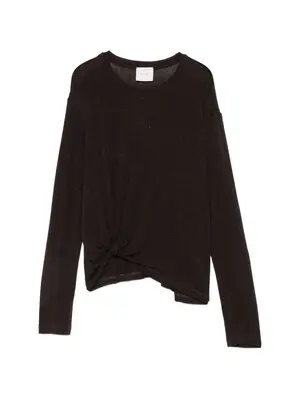 ALYSI Knot Detail Crewneck Sweater