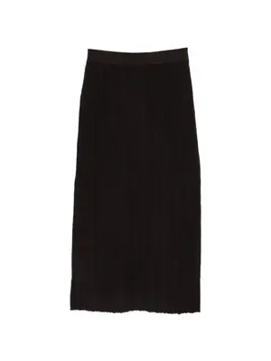 ALYSI Wool Long Skirt - Purple