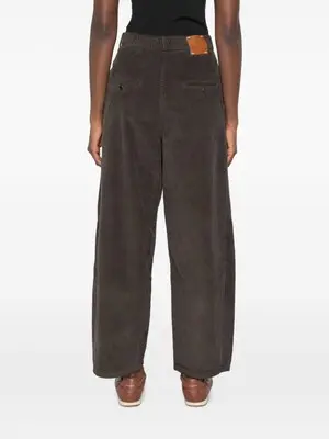 ALYSI Velvet Barrel Trousers