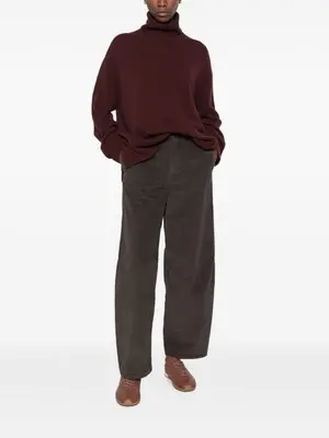 ALYSI Velvet Barrel Trousers