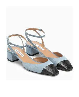 AQUAZZURA Two-toned Square Toe Pumps