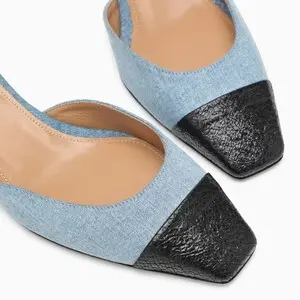AQUAZZURA Two-toned Square Toe Pumps