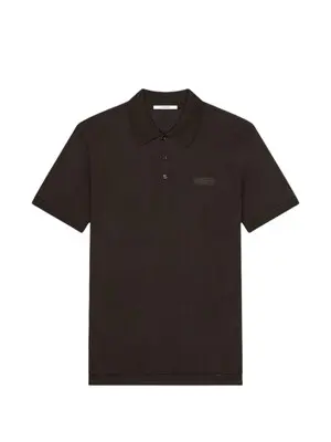 Givenchy Logo Cotton Polo Shirt - Black