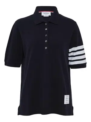 Thom Browne Cotton Polo Shirt - Blue