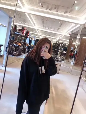 Burberry Fawn Printed Hooded Sweater