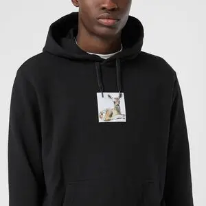 Burberry Fawn Printed Hooded Sweater