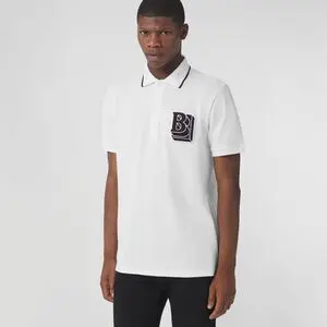 Burberry Logo-patch Polo Shirt