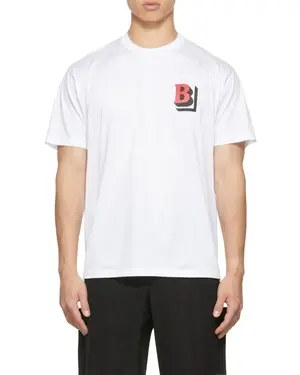 Burberry Letter Graphic Cotton Oversized T-shirt