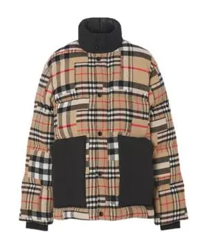 Burberry Diamond-quilted Midi Jacket - Black