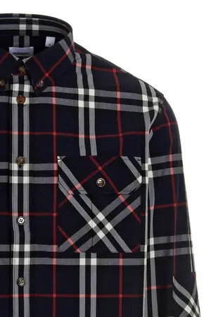 Burberry Check-print Button-down Shirt