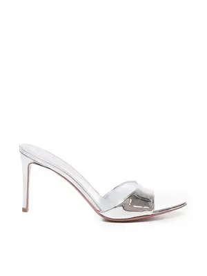 GIULIANO GALIANO Alixia 80mm Mules - Silver