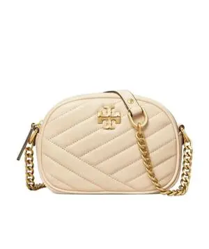 Tory Burch Kira Chevron Small Camera Bag - Nude