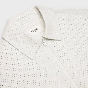 Celine Lapel Zipper Leather Jacket