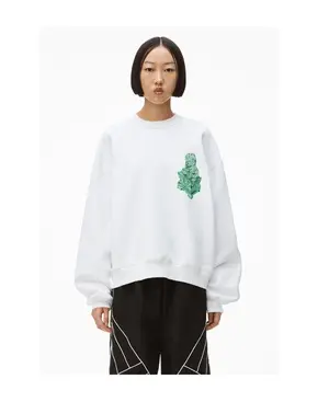 Alexander Wang Graphic-print Cotton Sweatshirt