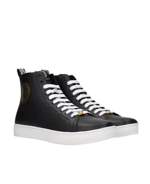 Versace High-top Round-head Casual Sneakers