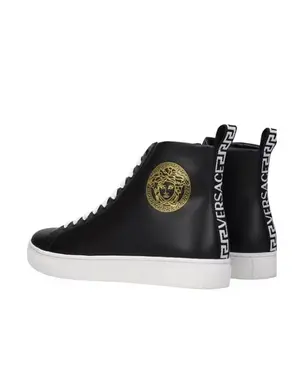Versace High-top Round-head Casual Sneakers