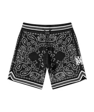 Amiri Bandana-print Track Shorts - Black