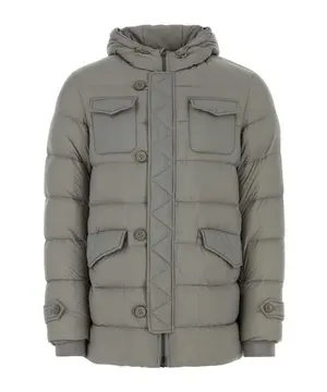 Herno Long-sleeved Hooded Jacket - Gray