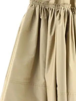 Dior Beige Gabardine Flared Mid-length Skirt