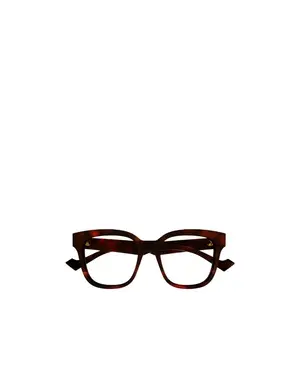 Gucci Square Frame Glasses - Brown