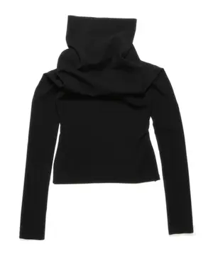 Acne Studios Laminated Turtleneck Sweater - Black