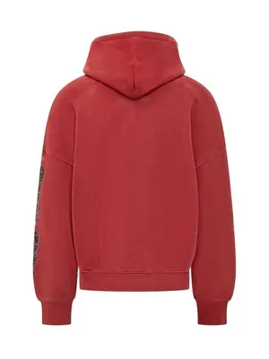 Amiri Crystal Logo Zip-up Hoodie