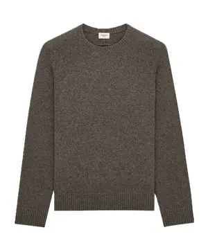 Saint Laurent Long-sleeved Sweater - Anthracite