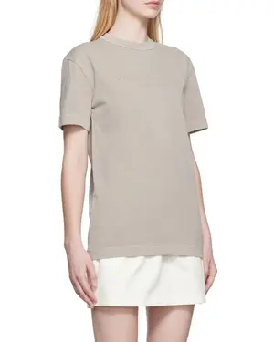 Alexander Wang Logo-embossed Cotton T-shirt