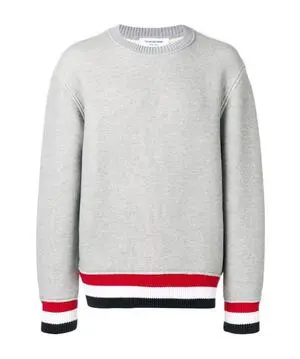 Thom Browne Horizontal Striped Crewneck Sweatshirt