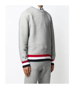 Thom Browne Horizontal Striped Crewneck Sweatshirt