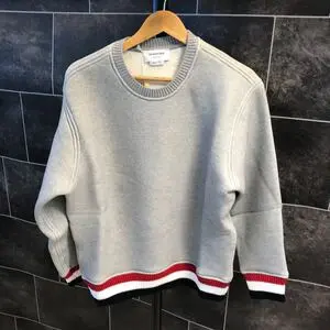 Thom Browne Horizontal Striped Crewneck Sweatshirt