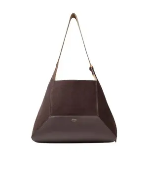 JIMMY CHOO Hobo Diamond Shoulder Bag - Brown