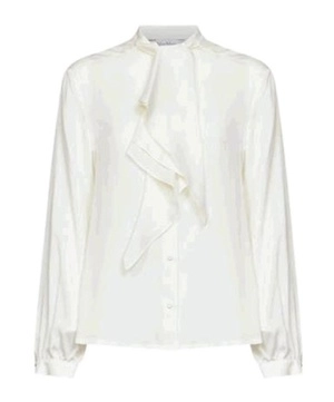 MAX MARA Max Mara Classic Collar Long Sleeved Shirt With Tie Neck