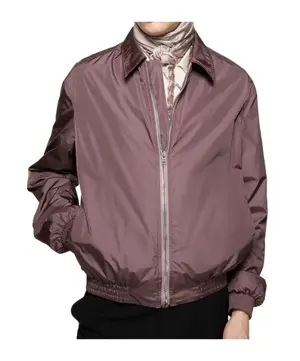 Acne Studios Logo-print Zip-up Lightweigt Jacket - Gray