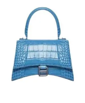 Balenciaga Small Hourglass Tote Bag - Blue