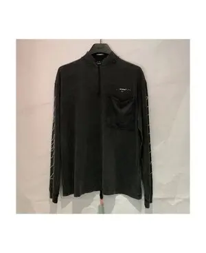 Off-White Zipper Collar Long-sleeved T-shirt