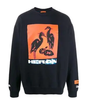Heron Preston Heron Printed Sweater - Black