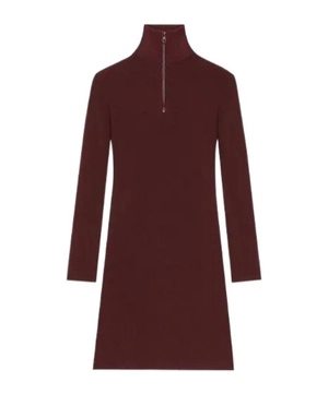 COURREGES Zipper-front Dress - Brown