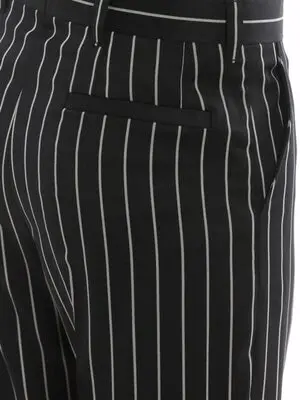 Burberry Pinstripe Twill Casual Trousers