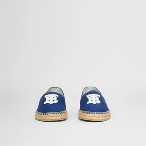 Burberry Logo Embroidered Espadrilles
