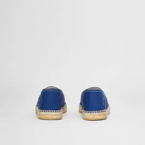 Burberry Logo Embroidered Espadrilles