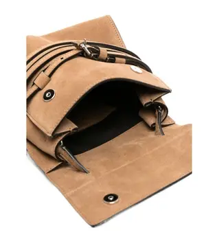 Moschino Small Tie Me Suede Tote Bag