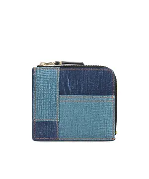 Comme Des Garçons Compact Zip-around Wallet - Blue