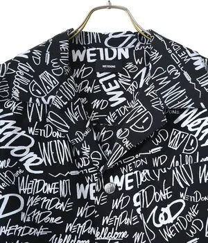 We11Done All-over Logo Print Short-sleeved Shirt