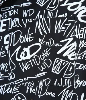 We11Done All-over Logo Print Short-sleeved Shirt